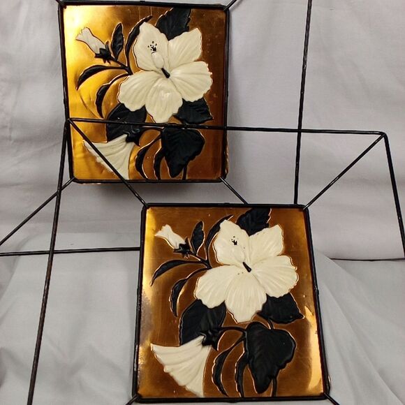 Art | Philip Irwin Tooled Copper Magnolia Floral Wall Art Nature Scene ...